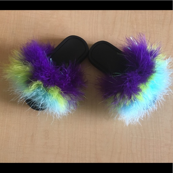 Destiny’s Distinct Designs | Shoes | Monsters Inc Fur Slides | Poshmark